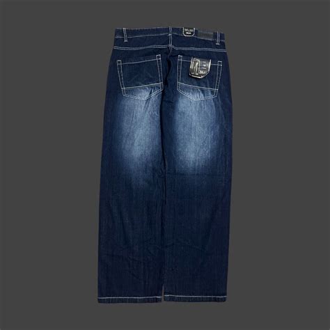 Deadstock Southpole Indigo Sand Washed Relax Baggy Hiphop Denim Jeans