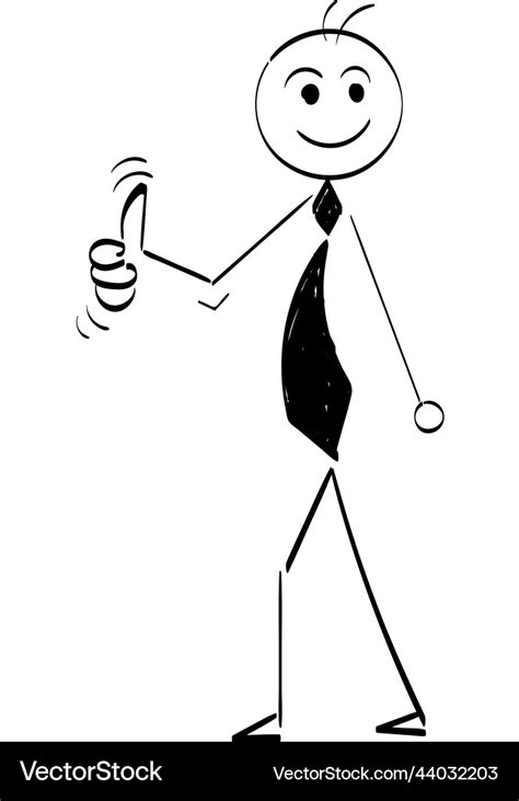 Stickman Character Royalty Free Vector Image Vectorstock