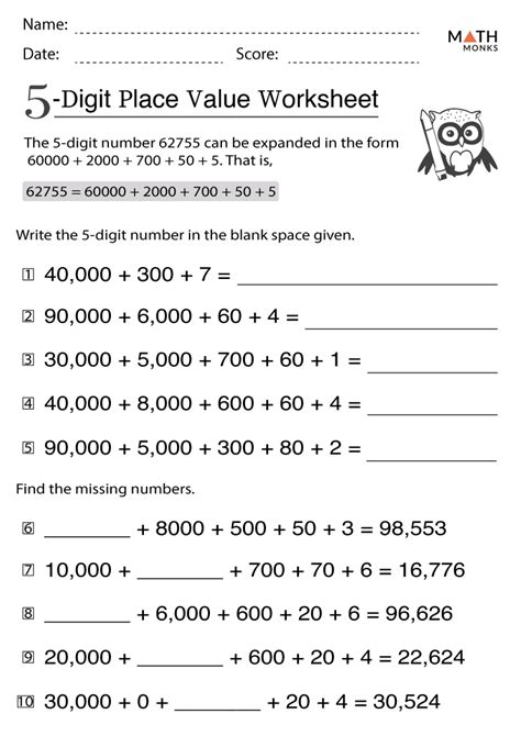 Place Value Worksheets With Answer Key Worksheets Library