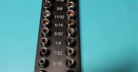 Socket Holder For 14 Standard Sockets By Hwfreak70 Download Free