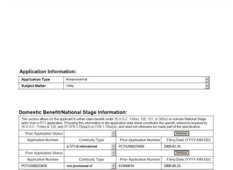 Application Data Sheet 37 ≡ Fill Out Printable Pdf Forms Online