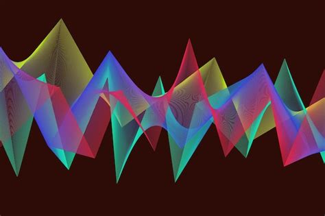 Premium Photo Wave Line Effect Background And Wallpaper