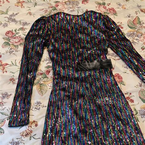 Rainbow Sequin Taylor Swift Style Party Dress By Bcbg Gem