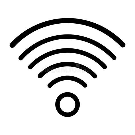 Wifi Wireless Internet Signal Flat Vector Icon For Apps Stock Vector Illustration Of Design