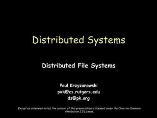 Dfs (Distributed computing) | PPT