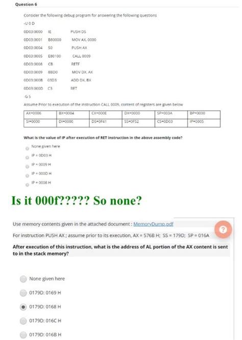 solved consider the following assembly program for answering