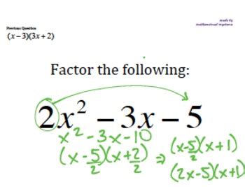 Factoring Quadratic Trinomials Scavenger Hunt By Mathematical Mysteries