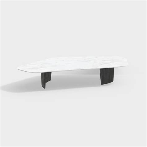 Tea Table 3d Model Black Minotti For Contemporary Spaces Free