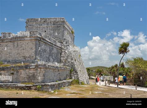 Mexico Quintana Roo State Tulum Mayan Archaeological Site Of Tulum