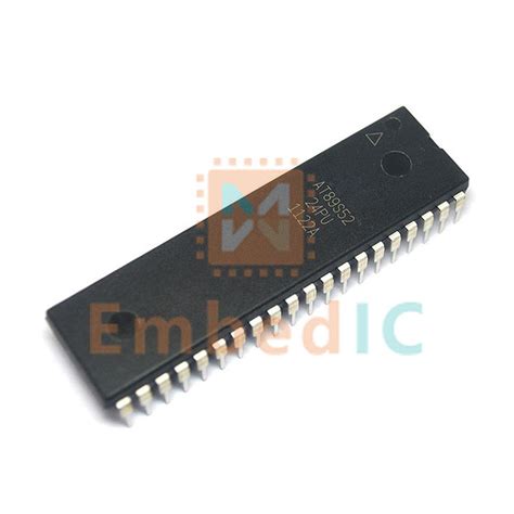 at89s52 24pu microchip 8bit mcu embedic