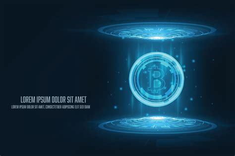 Vector Abstract Technology Cryptocurrency Concept Bitcoin On Circuit Board Vector Art