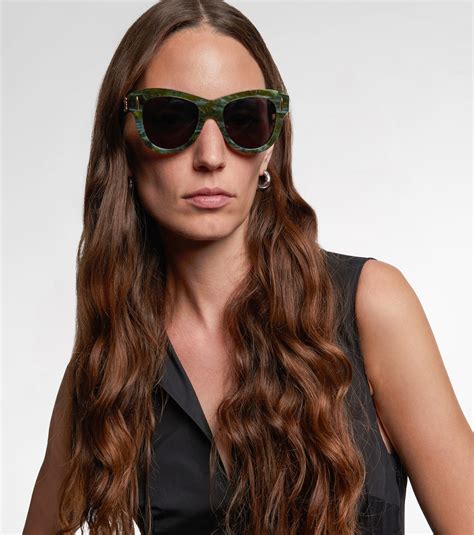 Anagram Cat Eye Sunglasses In Green Loewe Mytheresa