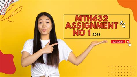 Mth632 Assignment No 1 2024 Maths Viralvideo Youtube