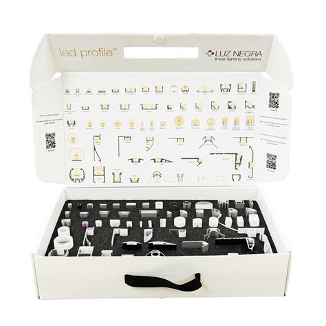 Multi Sample Display Case Luz Negra