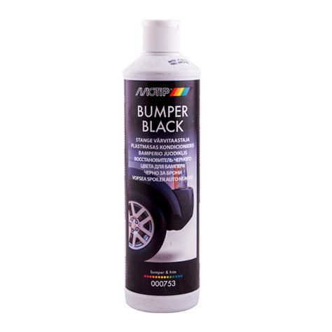 Восстановитель черного цвета для бампера Motip Bumper Black 500 мл ...