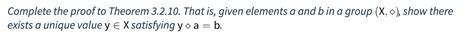 Solved Theorem 3 2 10 Let X Be A Group And Let A BX Chegg Com