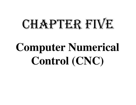 cnc part programming and analysis docsity