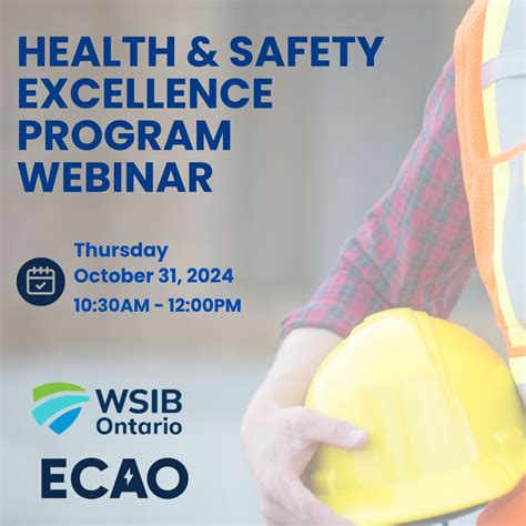Webinar Alert 📢 Join Us On October 31st At 1030 Am For The Ecao Wsib