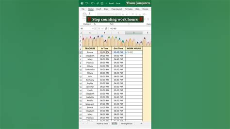 stop counting work hours‼️try the right excel trick 🔥 excel