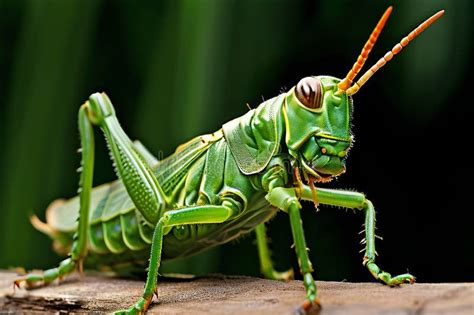 Grasshopper Leg The Powerful Spiky Leg Of A Grasshopper Stock