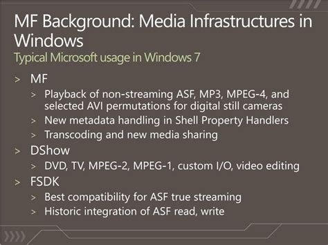 Ppt Media Foundation Supporting Hardware Codecs And Cameras