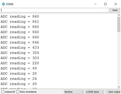 Esp8266 Nodemcu Adc Analog Value On Dial Gauge