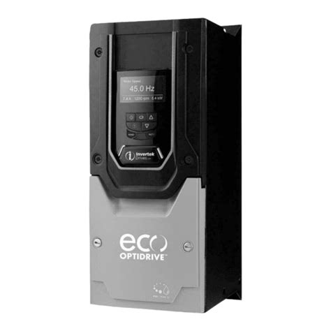 invertek drives eco optidrive series user manual pdf download manualslib
