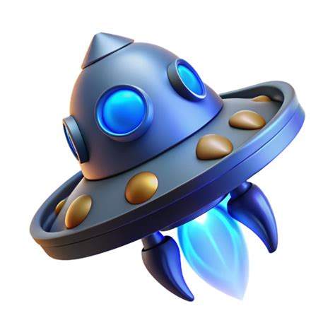 Extraordinary Artistic Spaceship Thruster With Blue Flame Effect 4k 59624580 Png