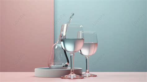 파스텔 배경에 수도꼭지와 안경의 최소 장면 3d 격리 파스텔 미니멀리즘 배경 싱크대 배경 술집 배경 이미지 Hd 파스텔 미니멀리즘 싱크대 술집 배경 사진 무료