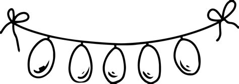 String Lights Outline Garland 66552086 Vector Art At Vecteezy