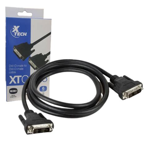 Cable Dvi D Macho 181 A Dvi D Macho 181 Xtech 18m Xtc328 Black