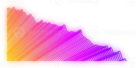 Abstract Wavy Lines Element Flowing Particles Wave Pattern 3d Curve Halftone 35442599 Png