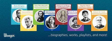 Free Set 2 Composer Classroom Posters Wenger Teacher Resources