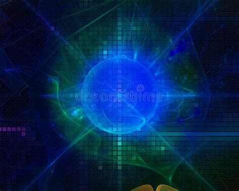 Abstract Fractal Digital Design Rendering Light Future Backdrop Shape