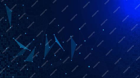 Premium Vector Abstract Connecting Dots And Lines And Digital Pixel Digital Technology Global