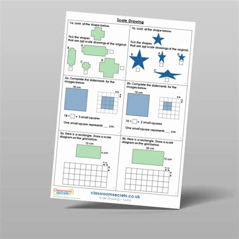 Year 6 Scale Drawing Varied Fluency Resource Classroom Secrets