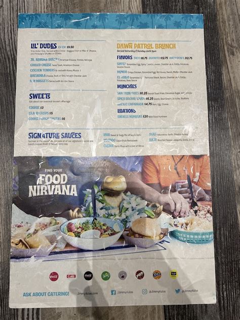 Jimmy Hulas Menu Full Menu Update 2025