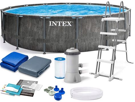 Basen ogrodowy stelażowy Intex INTEX 26742 GREYWOOD 457 x 122 cm ...