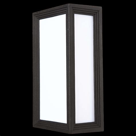 230v 40w E27 Rectangular Bulkhead Black Pits