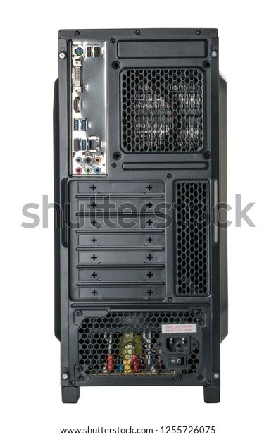 Back Side Computer System Unit Isolated Stock Photo Shutterstock