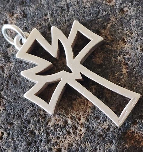 Rare James Avery LARGER Size Descending Dove Thick Cr Gem