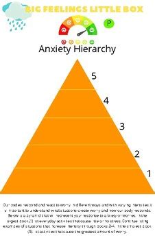Mood Tracking And Anxiety Hierarchy Board By Big Feelings Little Box