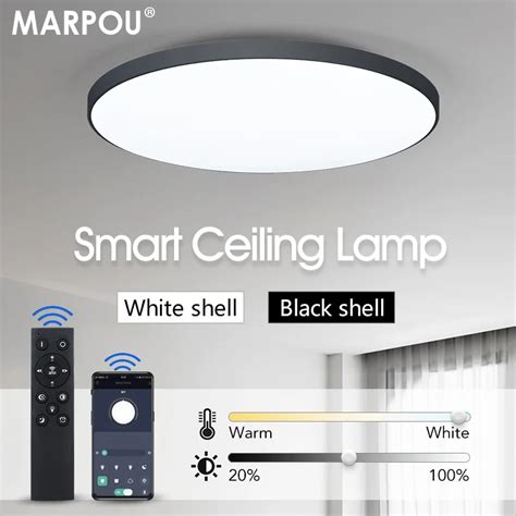 Marpou 스마트 천장 Led 램프 침실 천장 조명 원격 제어 조도 조절 Led 조명 방 거실 Best Top5