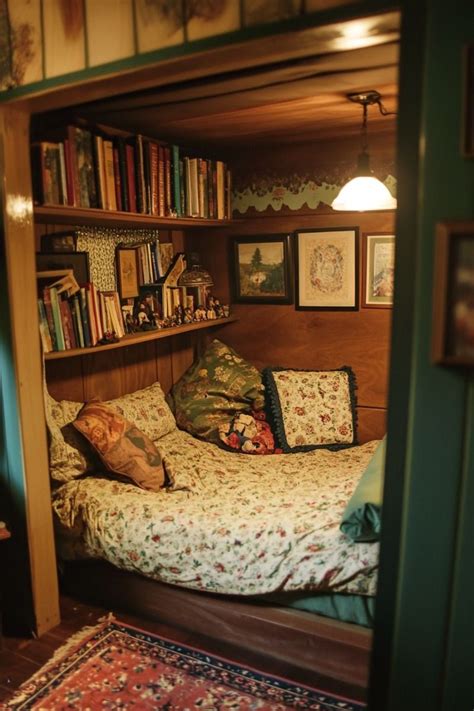Cozy Reading Nook Teen Bedroom Bunk Beds With Bookshelves Library