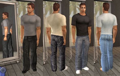 Hbb Tees Sims 2 Sims 4 Tops Male Sims 4 Shirts Y2k Sims 4 Mens Crop Top