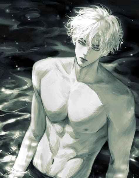 Pin By Sean Halliwell On Anime In White Hair Anime Guy Handsome Anime Guys Anime Art