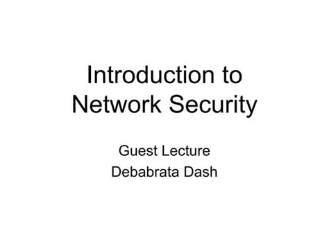 Network Security Ppt