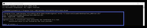 ‘signtool Error A Certificate Chain Processed But Terminated In A Root Certificate Which Is