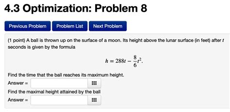 solved 4 3 optimization problem 8 previous problem problem