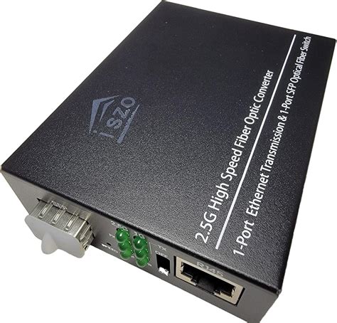 Jp Iszo 25g Sfpポートトランシーバーメディアコンバーター、20km Sm、rj45 100m1000m